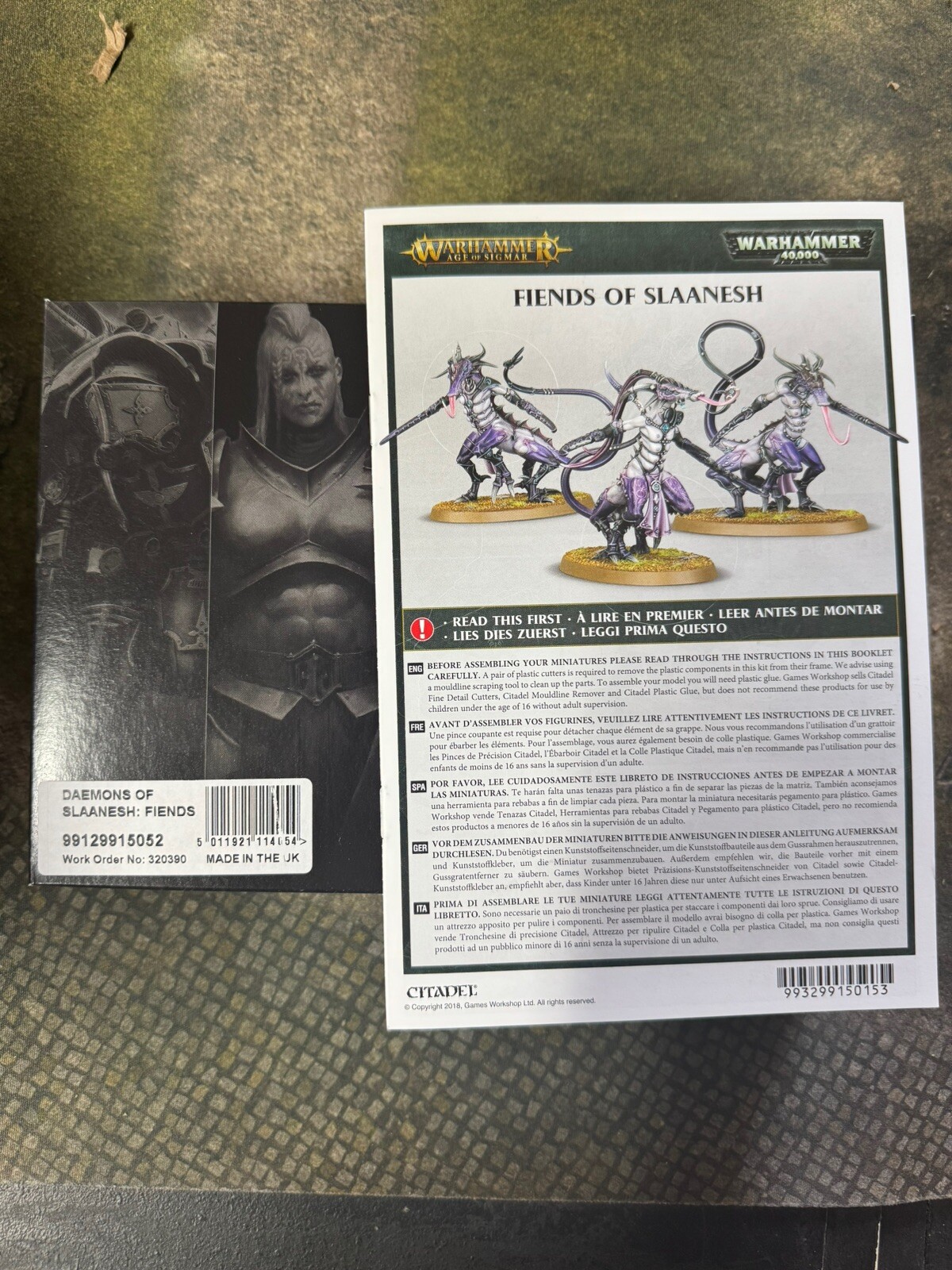 Warhammer 40k - Chaos Daemons - Fiends of Slaanesh x 3 Brand new in Box ...