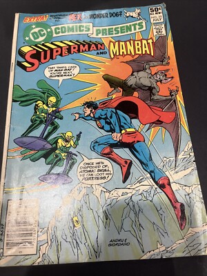 DC Comics Presents Issue 35 Vintage Superman and Man-Bat DC Comics 1981 ...