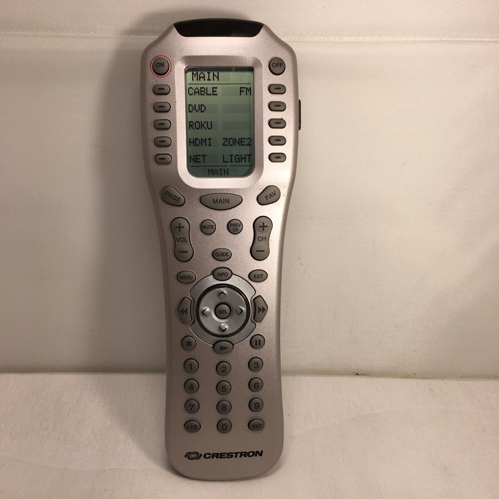 Crestron ML-600 MiniLCD 1-Way RF or IR Universal Programmable Remote ...