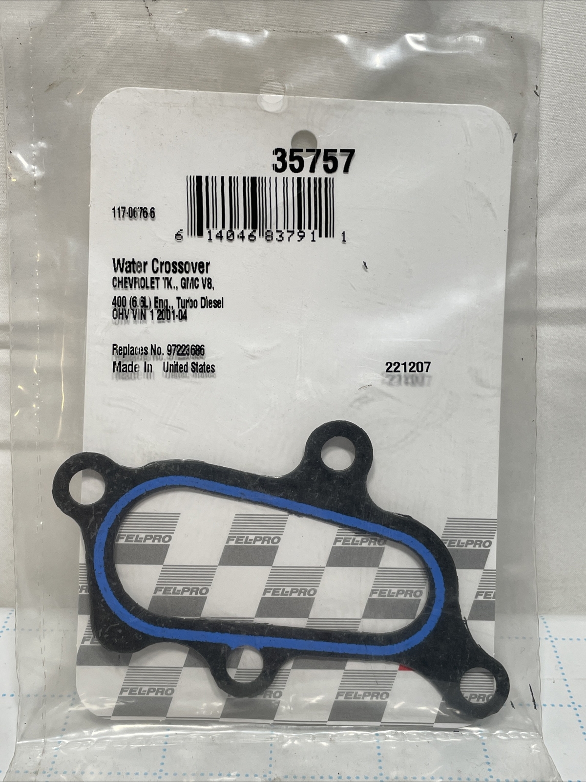 Engine Coolant Crossover Pipe Gasket-Outlet Gasket Fel-Pro 35757 | eBay
