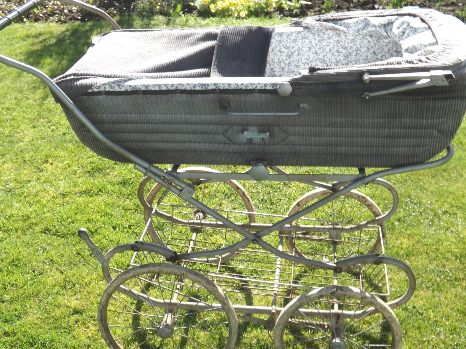 Grey Courduroy Marmet Pram Baby Vintage | eBay UK