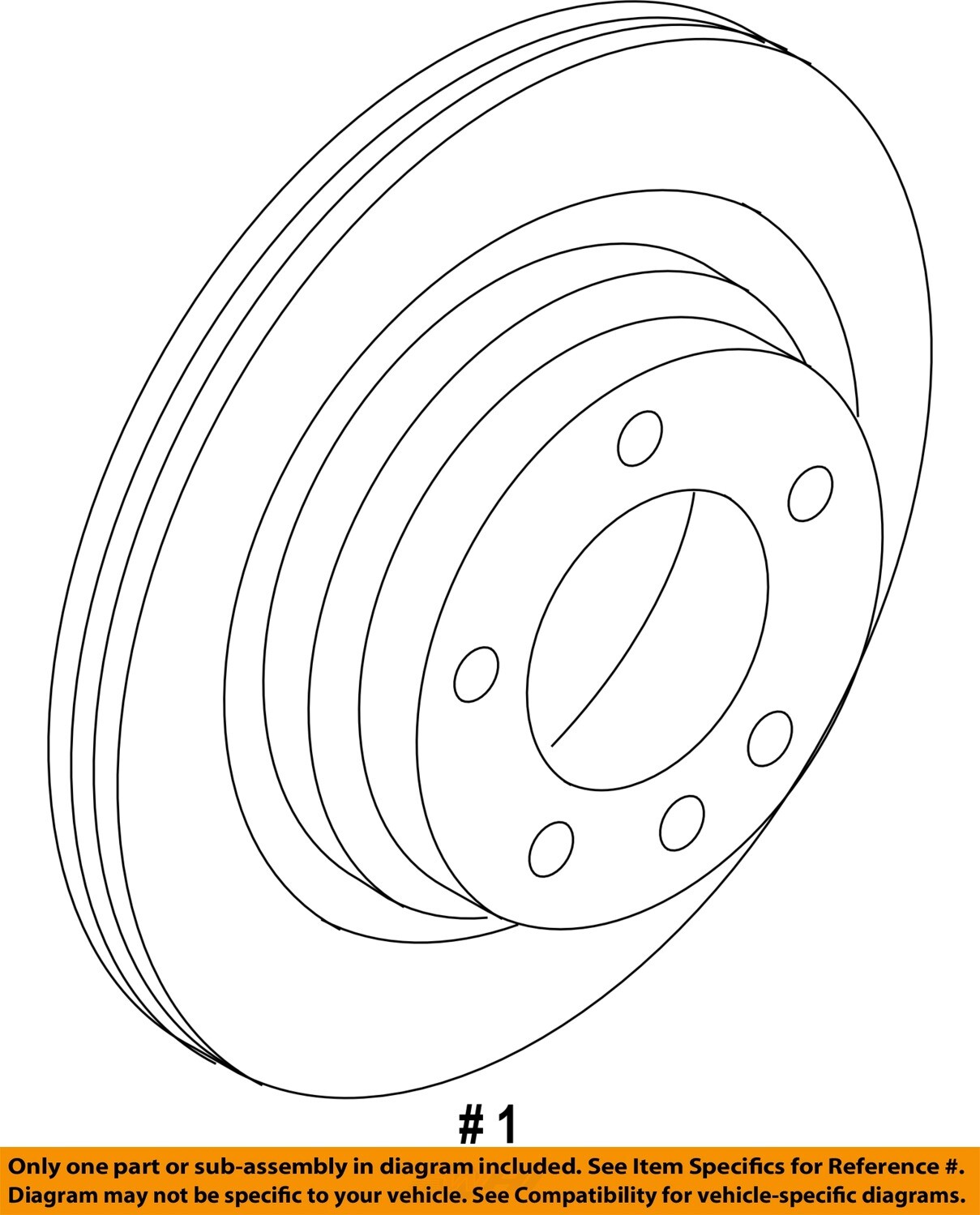 Genuine OEM Rear Disc Brake Rotor for BMW 34216792227 for sale online ...