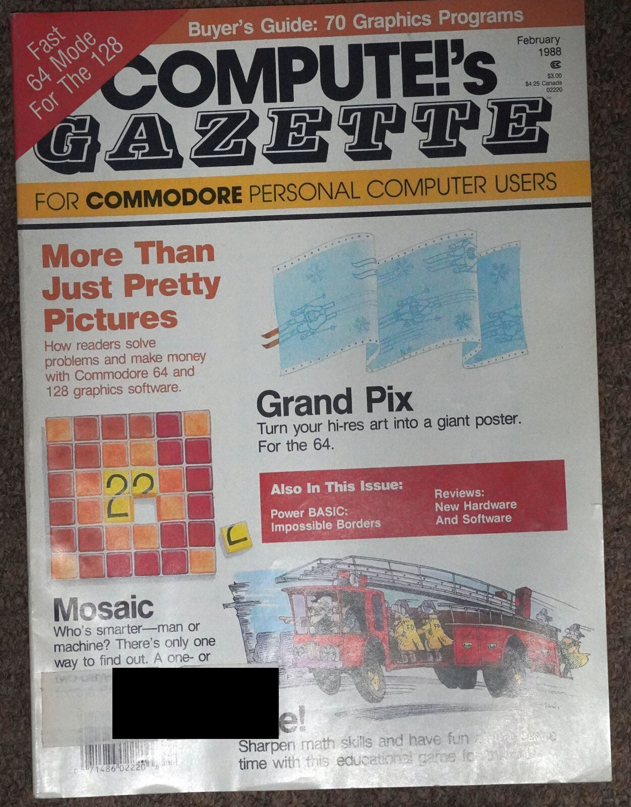 Compute!'s Gazette For Commodore Personal Computer Users Feb 1988 | eBay