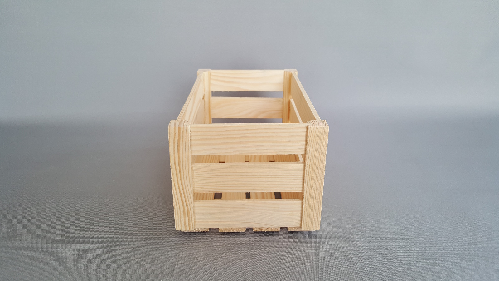Plain Wood Crates Box Slatted Fruit Small Crate Storage Box Craft ...