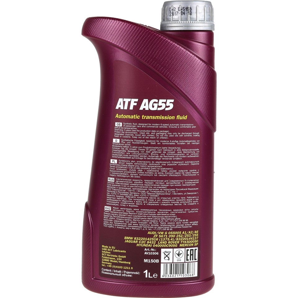6 L mannol Olio per Ingranaggi Atf AG55 Meyle Filtro Trasmissione ...