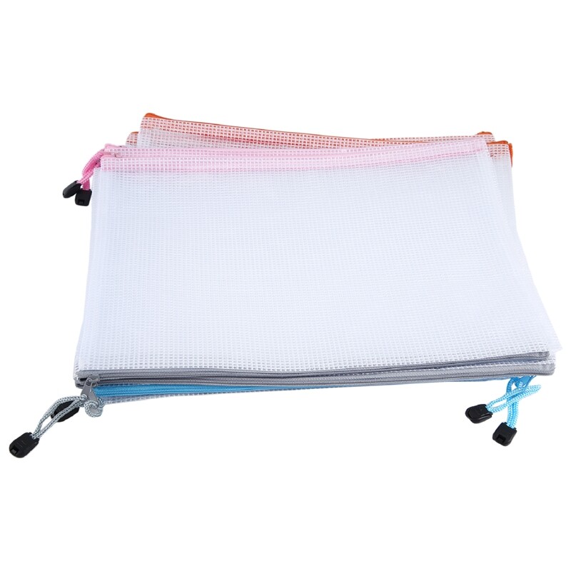 12PCS A4 Zip Lock Bags Document Folders Travel Storage Pouch X2J28862 ...