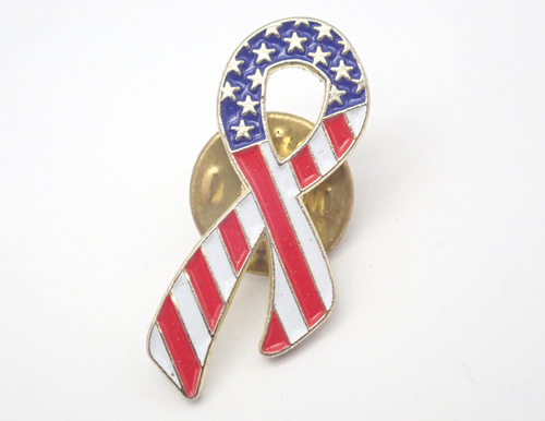American Flag Ribbon Stars and Stripes Vintage Lapel Pin | eBay