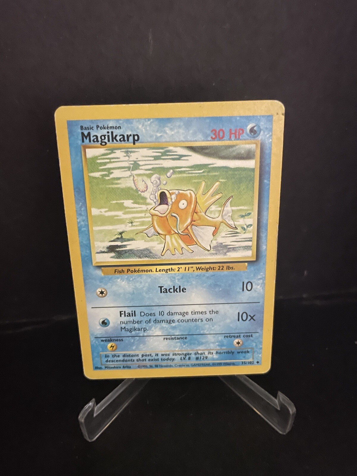 Magikarp Base Set 35/102 Uncommon Pokemon Card Unlimited Edition NM ...
