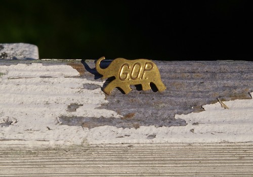 GOP G.O.P. Elephant Republican Gold Tone Metal Lapel Pin Pinback | eBay