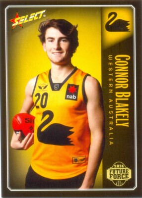 2014 Select AFL Future Force series card - 96 - Connor Blakely-Western ...