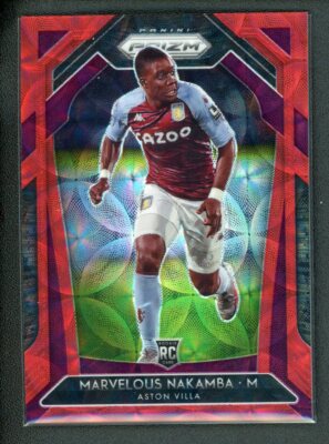 2020-21 MARVELOUS NAKAMBA 19/29 PANINI PRIZM PREMIER LEAGUE CHOICE RED ROOKIE RC | eBay