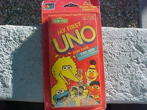 My First UNO: Sesame Street - Mattel 1991 NIB Vintage | eBay
