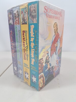 Superbook Video Bible 4 VHS Set New Sealed Nativity Cartoon Animated ...