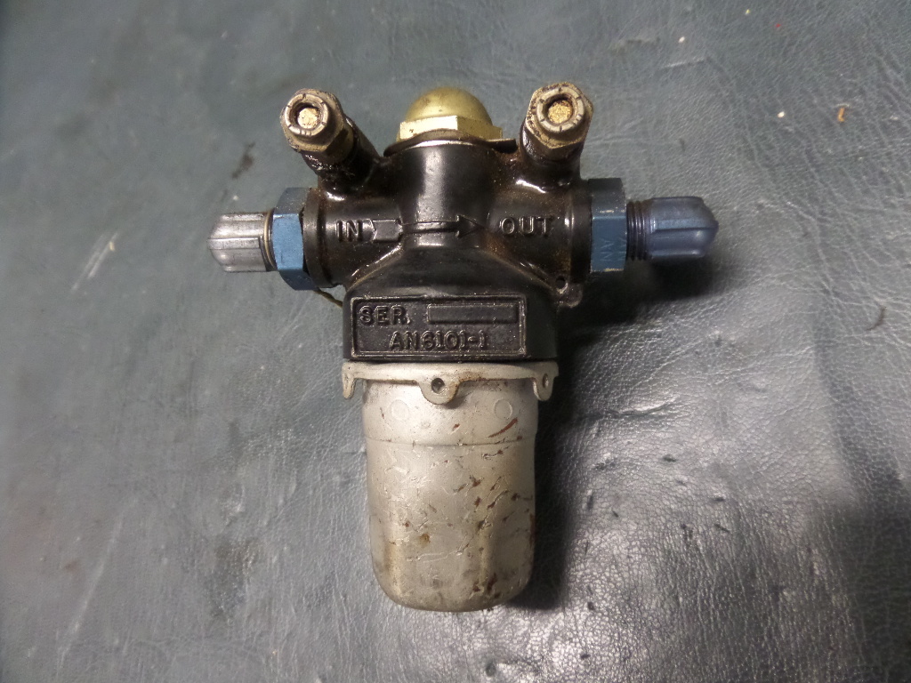 TWIN CESSNA 310Q AIRCRAFT CABIN HEATER FUEL FILTER STRAINER ASSY BENDIX ...