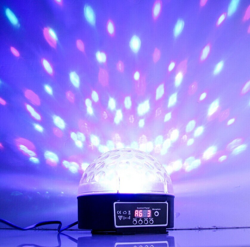 Disco DJ Stage Lighting RGB Crystal Magic Ball Effect Light DMX512 ...