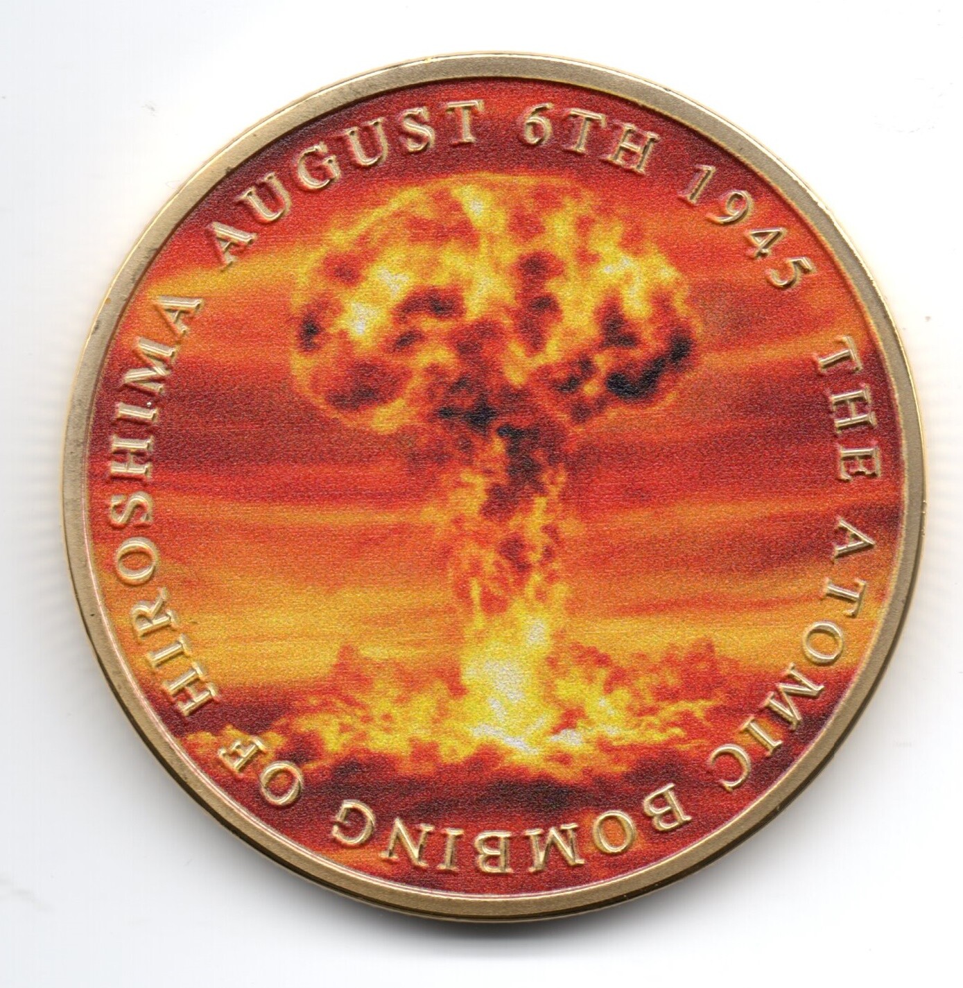 Enola Gay Gold Coin Nuclear Bombing 1945 End | Grelly UK