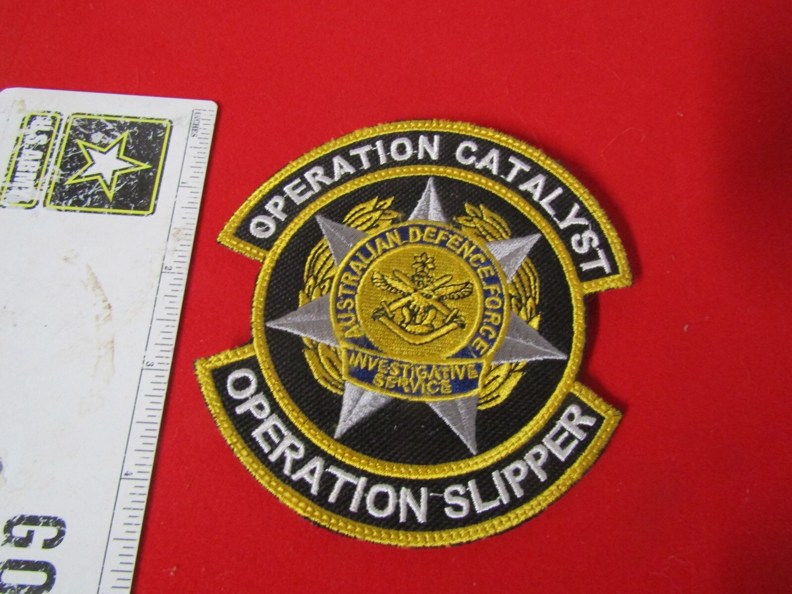 MILITARY PATCH SEW ON AUSTRALIAN DEFENCE FORCE INVESTIGATIVE SERVICE ...