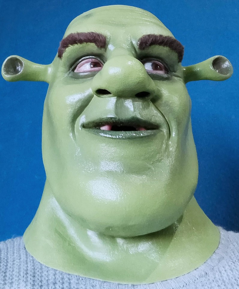 Shrek Latex Mask, Green Ogre mask, Fairy tale Cosplay | eBay