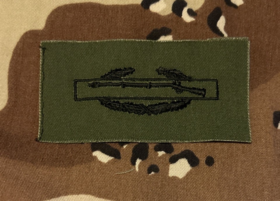 US Army CIB BDU Sew-On Combat Infantryman Badge OD Green | eBay