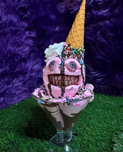 Scary Cherry - Ice Cream Monster - Art Figure Statue - Gothic | eBay