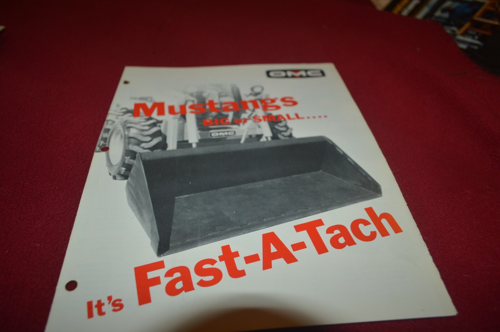 Owatonna Mustang Skid Steer Loader Attachments Dealer's Brochure AMIL15 ...