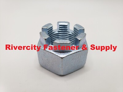 (1) M18-1.5 Slotted Hex Castle Nut 18mm Fine Thread nuts M18x1.5 Nut ...