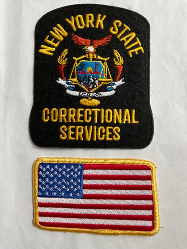 New York State Correctional Services Patch - USA Flag - Movie Props ...