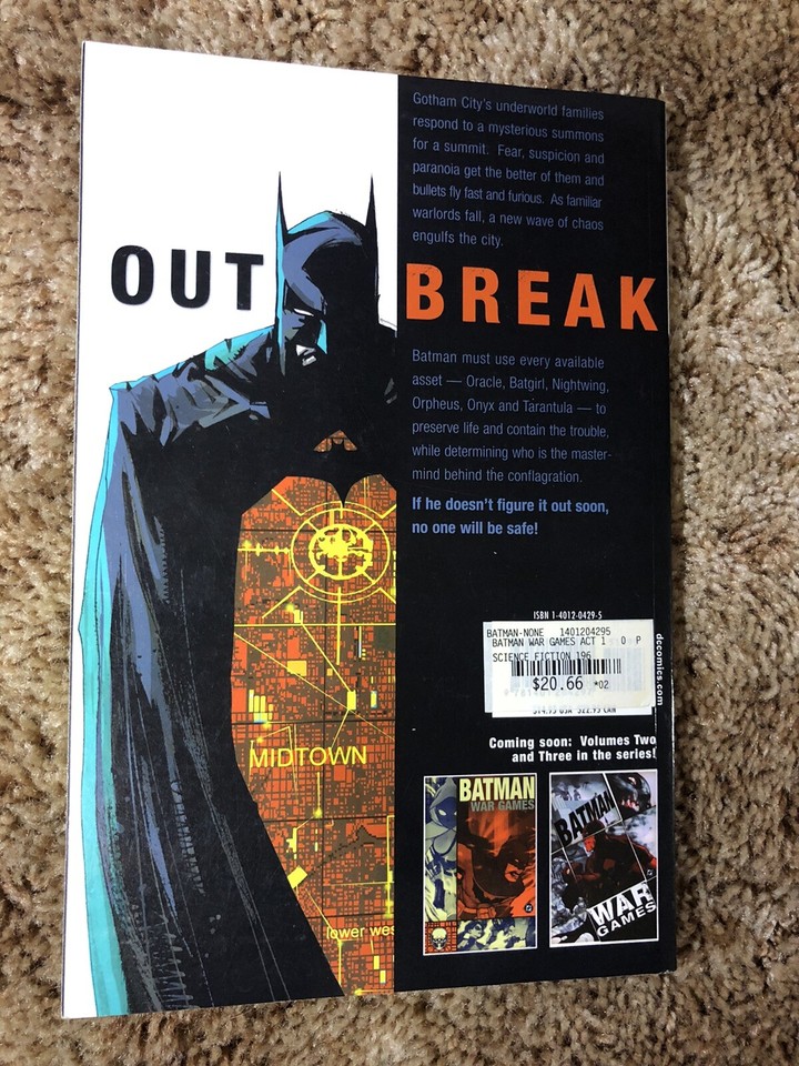 Batman War Games Act One Outbreak By Ed Brubaker & Sean Phillips DC ...