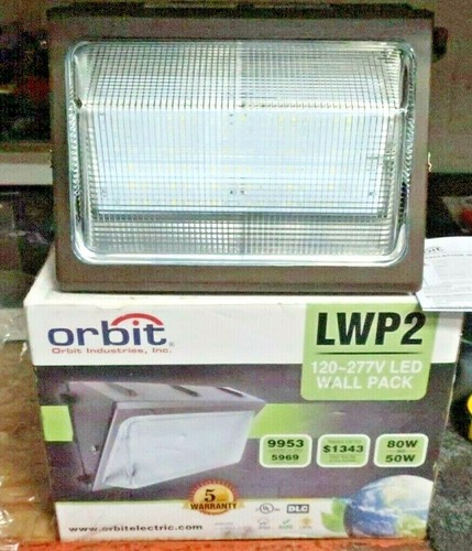 ORBIT LWP280W-CW 80W LED WALL PACK WP 80W LED 120-277V 7200lm 4700K ...
