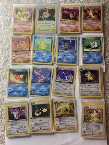 Team Rocket 1st Edition Bundle, Dark Jolteon, Flareon, Raichu Holo, NM ...