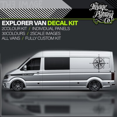 CUSTOM Camper Vinyl Decal Kit ~ ALL VANS ~ Sprinter Transit Boxer ...
