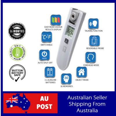 MY Infrared Non-Contact Forehead Thermometer, Talking Function, Fever ...