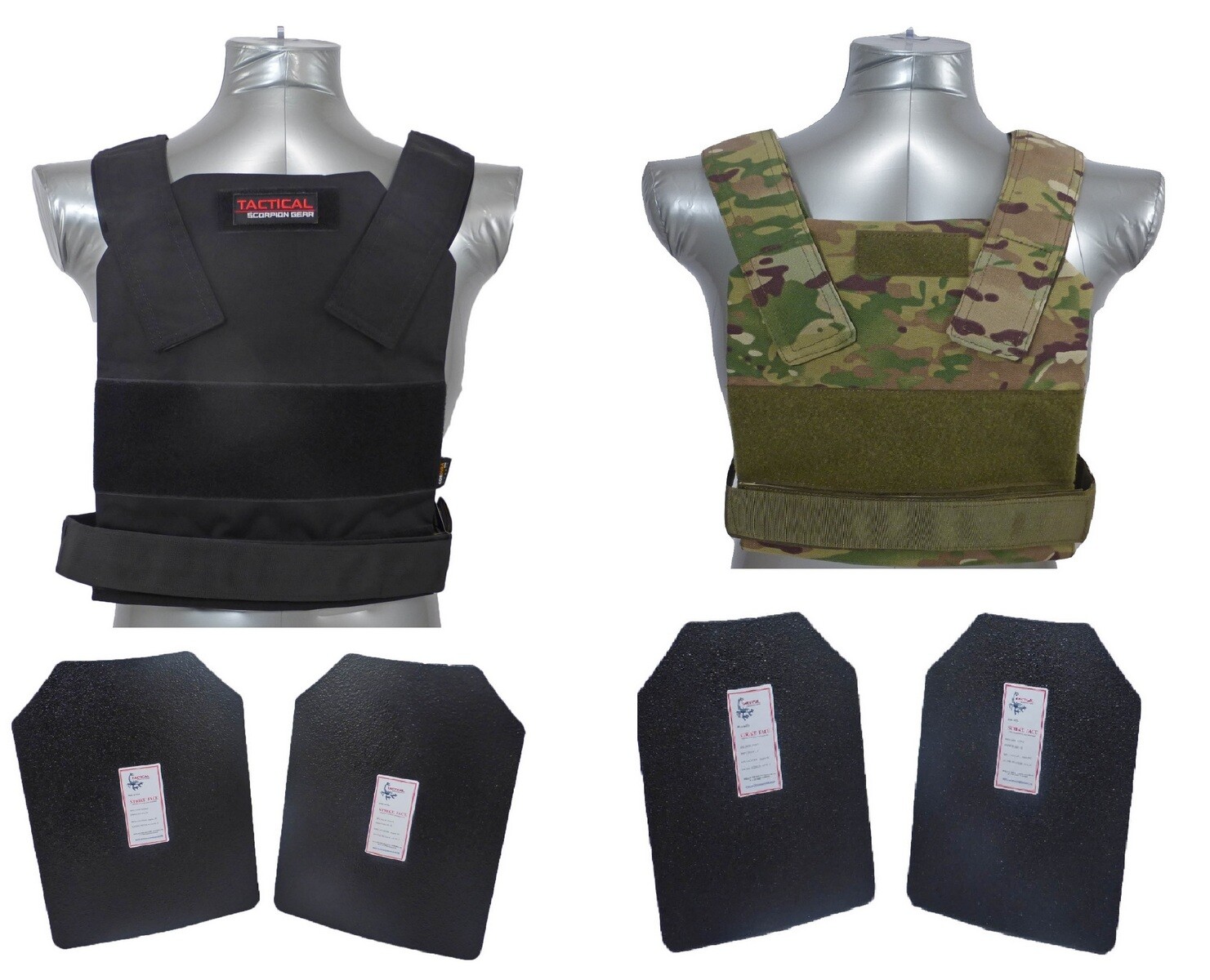 Tactical Scorpion Level III+ / AR500 Body Armor Plates Bobcat ...