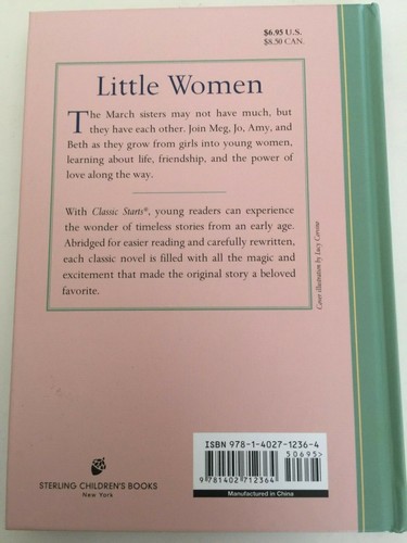 Classic Starts®: Little Women by Louisa May Alcott (2005, Hardcover ...