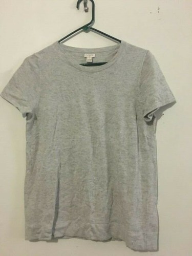 J. Crew Size M Wool Blend Gray Women Top Blouse Style # E9264 RN#77388 ...