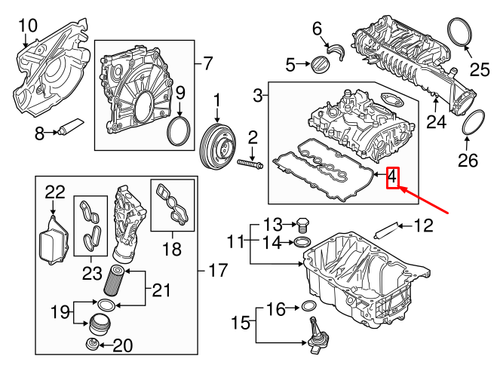 MINI COOPER F56 Engine Valve Cover Gasket 11128618515 8618515 NEW ...