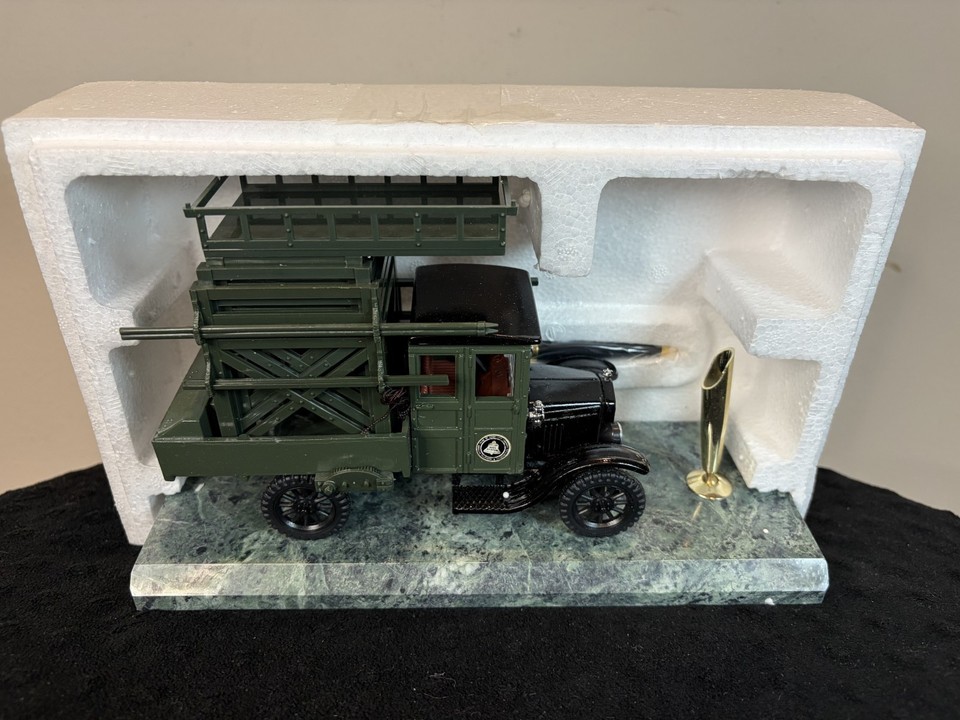AT&T Bell System 1927 Utility Lift Truck Model Pen Holder w/ Marble ...
