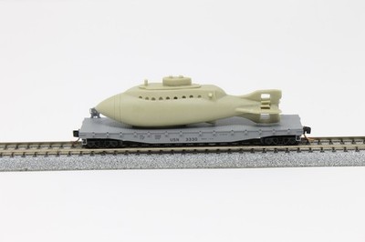 Micro Trains Special Run 07-136 N Scale Flatcar w/ Sub US Navy USN 3330 ...