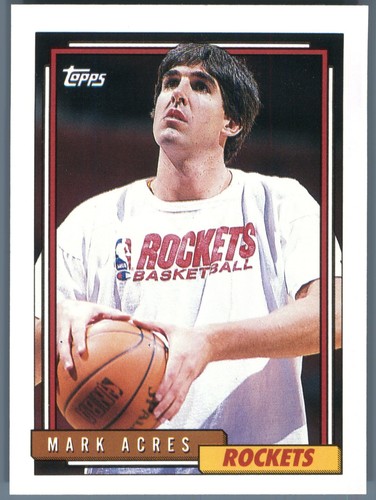 1992-93 Topps Houston Rockets Mark Acres #380 | eBay