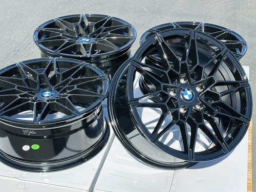 4 NEW 18X8 Black Rims 5X120 Wheels Fits: 2005-2010 BMW 325i 325X E90 ...
