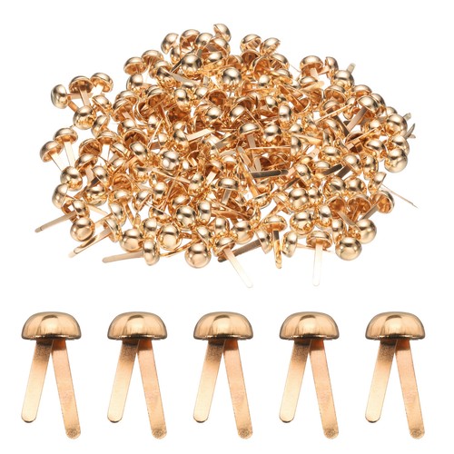 100pcs Brads Paper Fastener, 8mmx17mm Metal Split Pin for Paper Craft ...
