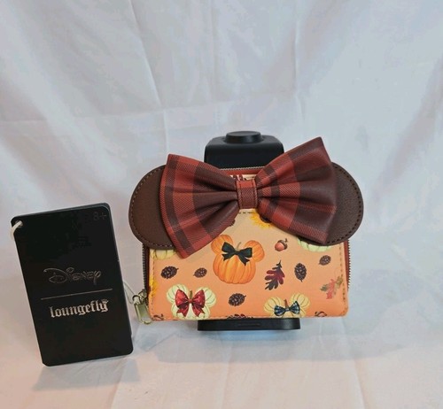 Loungefly Disney Minnie Mouse Plaid Bow Fall Wallet | eBay