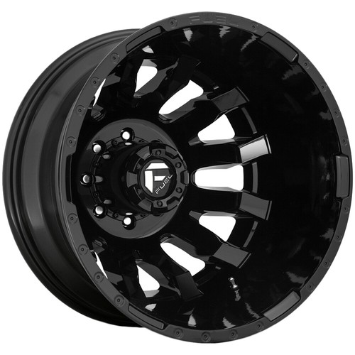 4-New 20" Fuel D675 Blitz Dually Wheels 20x8.25 8x200 Gloss Black Rims ...