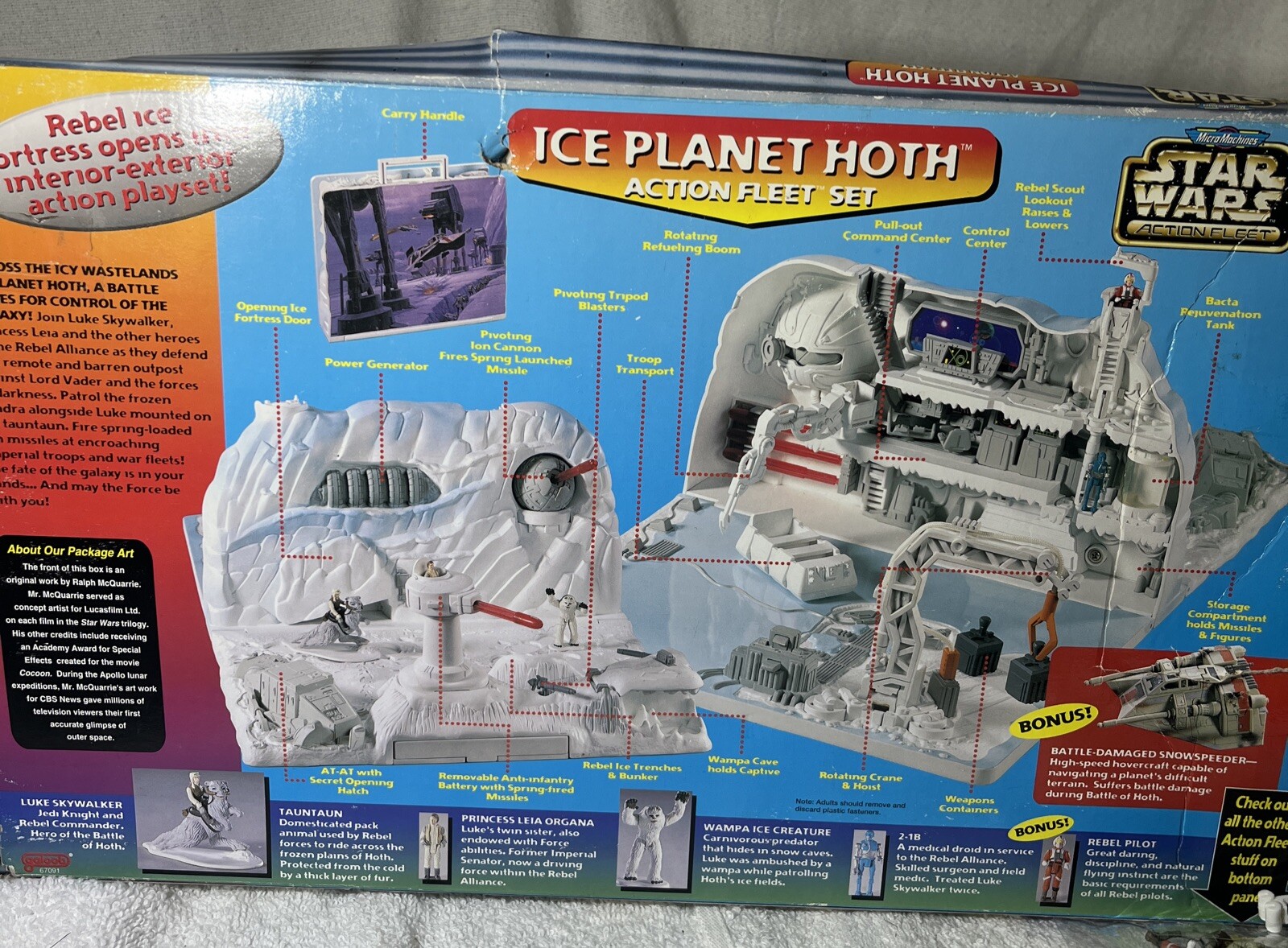 Galoob 1995 Micro Machines Star Wars Ice Planet Hoth Action Fleet Set ...