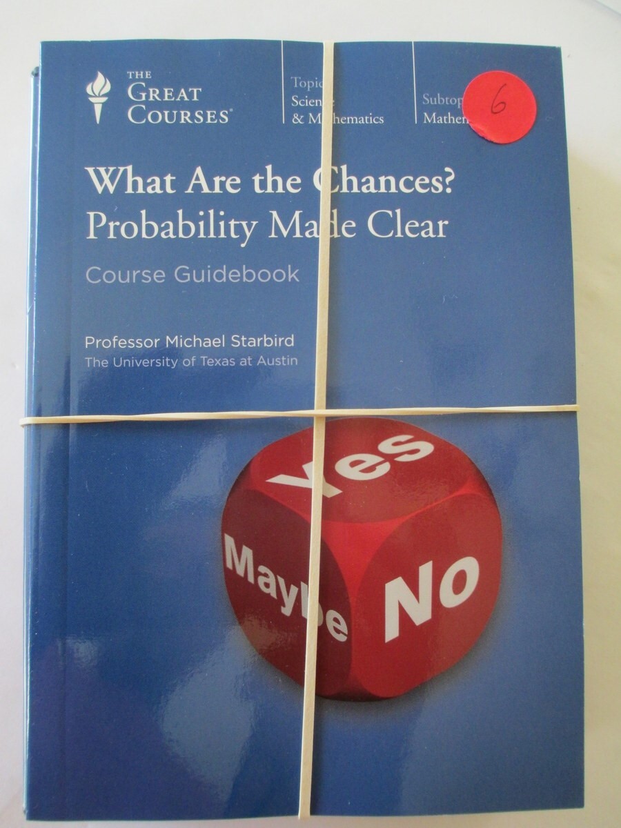 Probability Made Clear Great Courses course guide book and dvd lectures ...