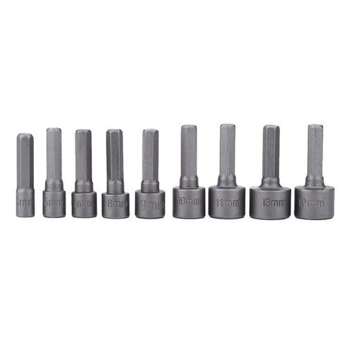 9 Hex Bit Socket 1/4 Drive - 5mm 6mm 7mm 8mm 9mm 10mm 11mm 12mm 13mm | eBay