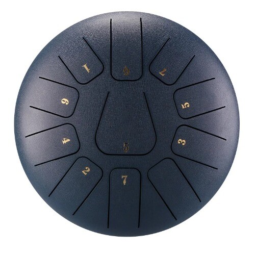 Hluru Music Drum 8 Inch Glucophone Steel Tongue Drum 8 Inch 11 Note F ...