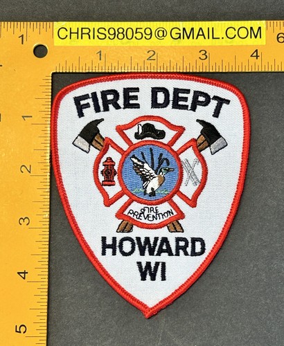 VINTAGE WISCONSIN WI HOWARD FIRE DEPT PATCH BROWN/CHIPPEWA COUNTY | eBay