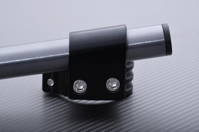 Black-Titan Pair High Rise Clip-on Handlebars 50mm DUCATI Monster400 ...