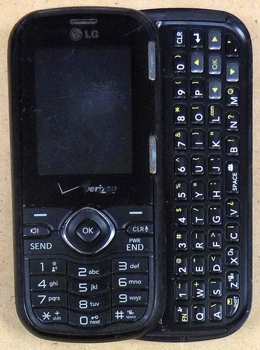 LG Cosmos ( 1st Gen ) VN250 - Black ( Verizon ) Cellular Slider ...